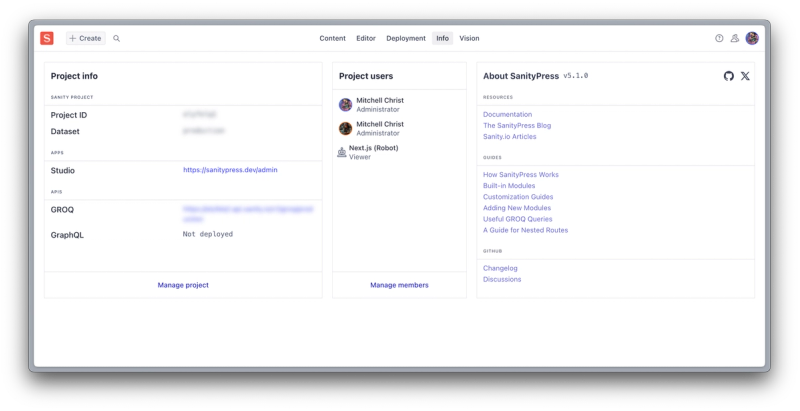 Studio Screenshots | SanityPress