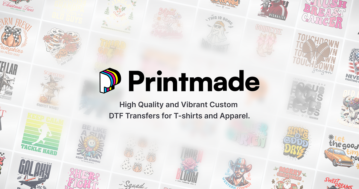 Custom DTF Transfers: T-Shirts & Apparel | Free Shipping | Printmade