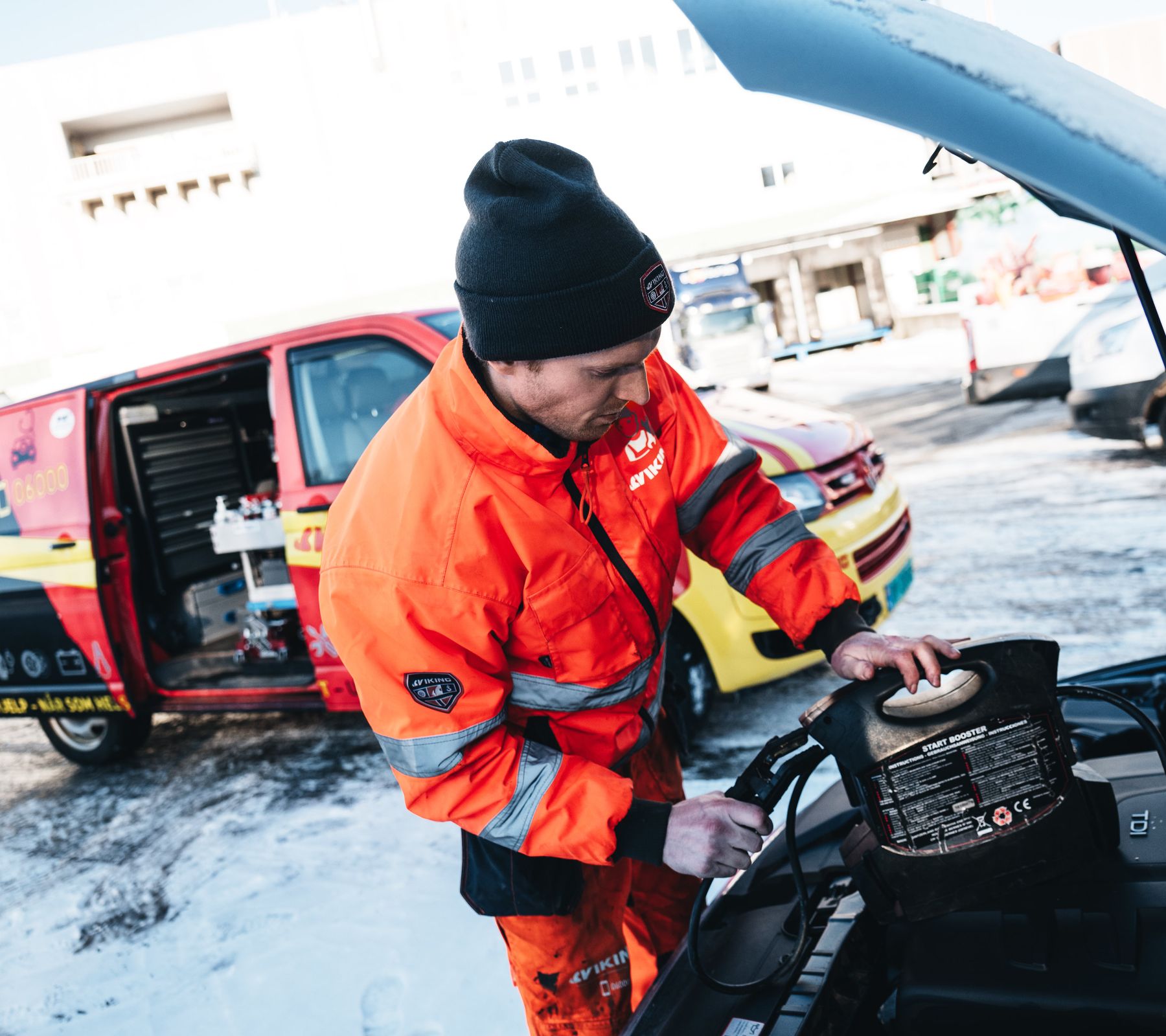 Jump start assistance | Viking Assistance