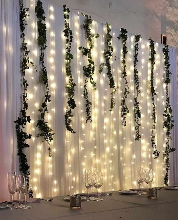 Easy, Budget-Friendly DIY Curtain Lights Backdrop - Curtains Up Blog ...