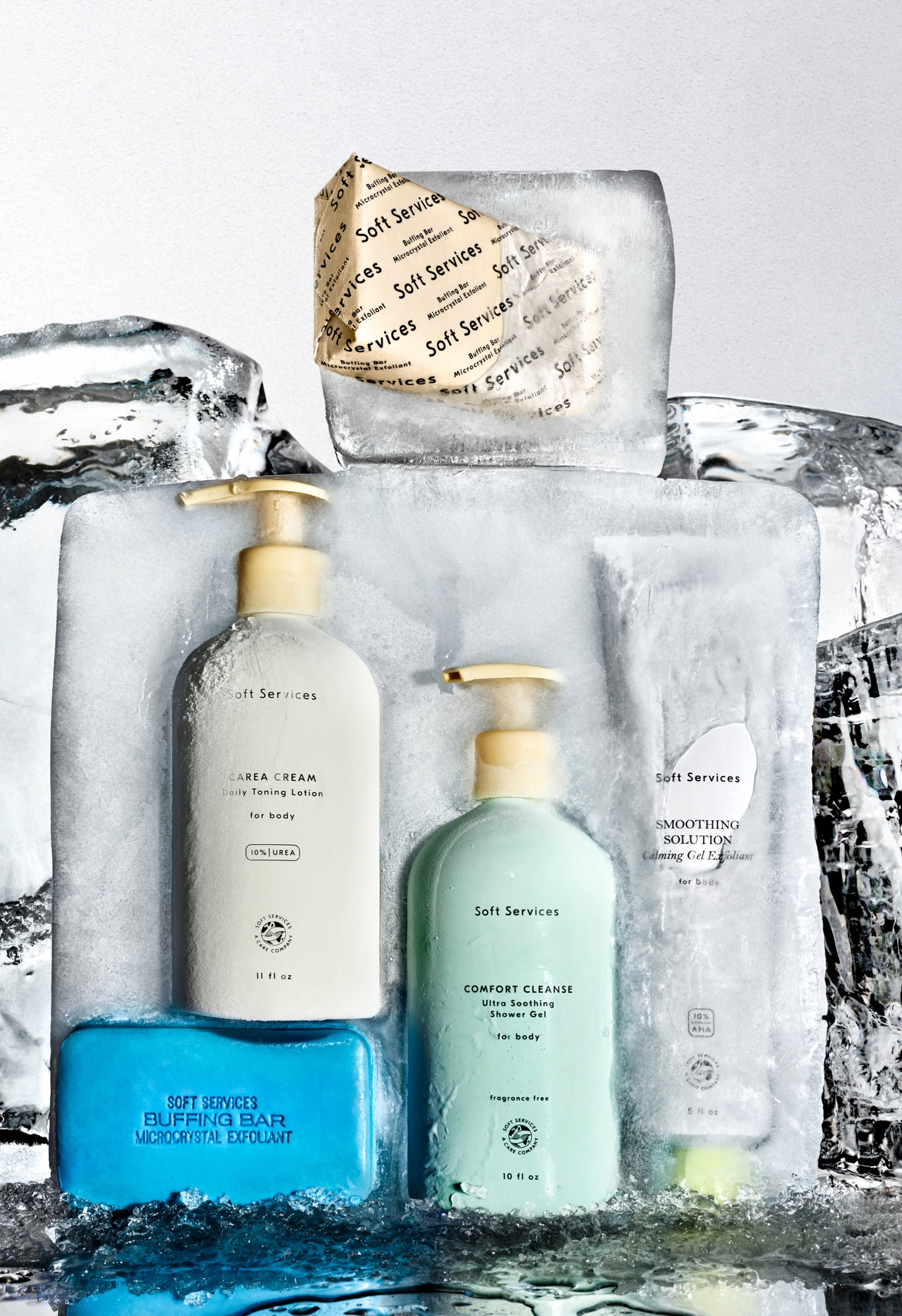 Soft Skin Gift Set | Buffing Bar, Smoothing Solution, Carea Cream ...