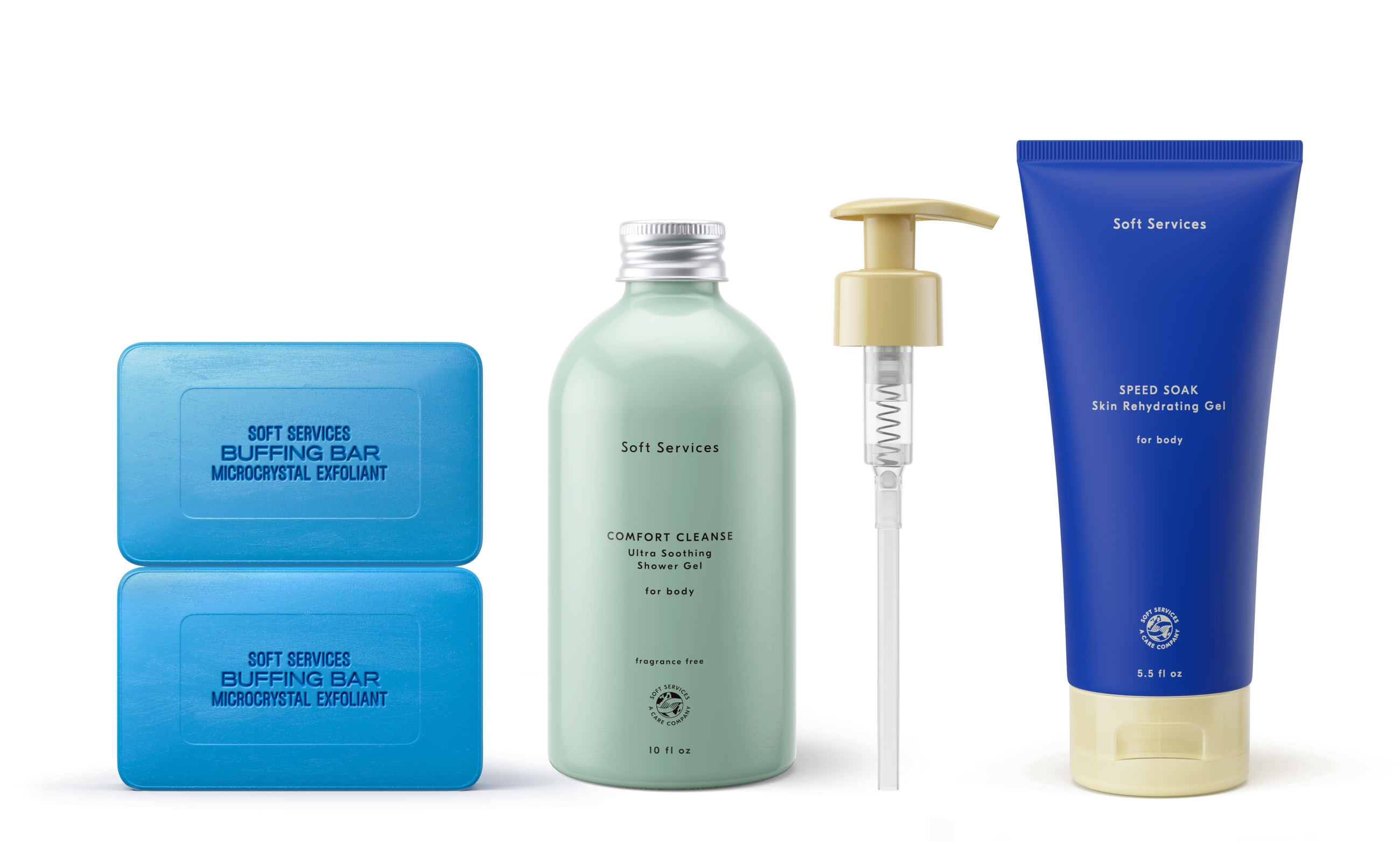 Skin Essentials Set | Buffing Bar, Comfort Cleanse, Speed Soak - Soft ...