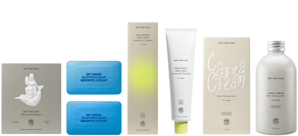 Smoothing Set | Buffing Bar, Smoothing Solution, Carea Cream | Soft ...