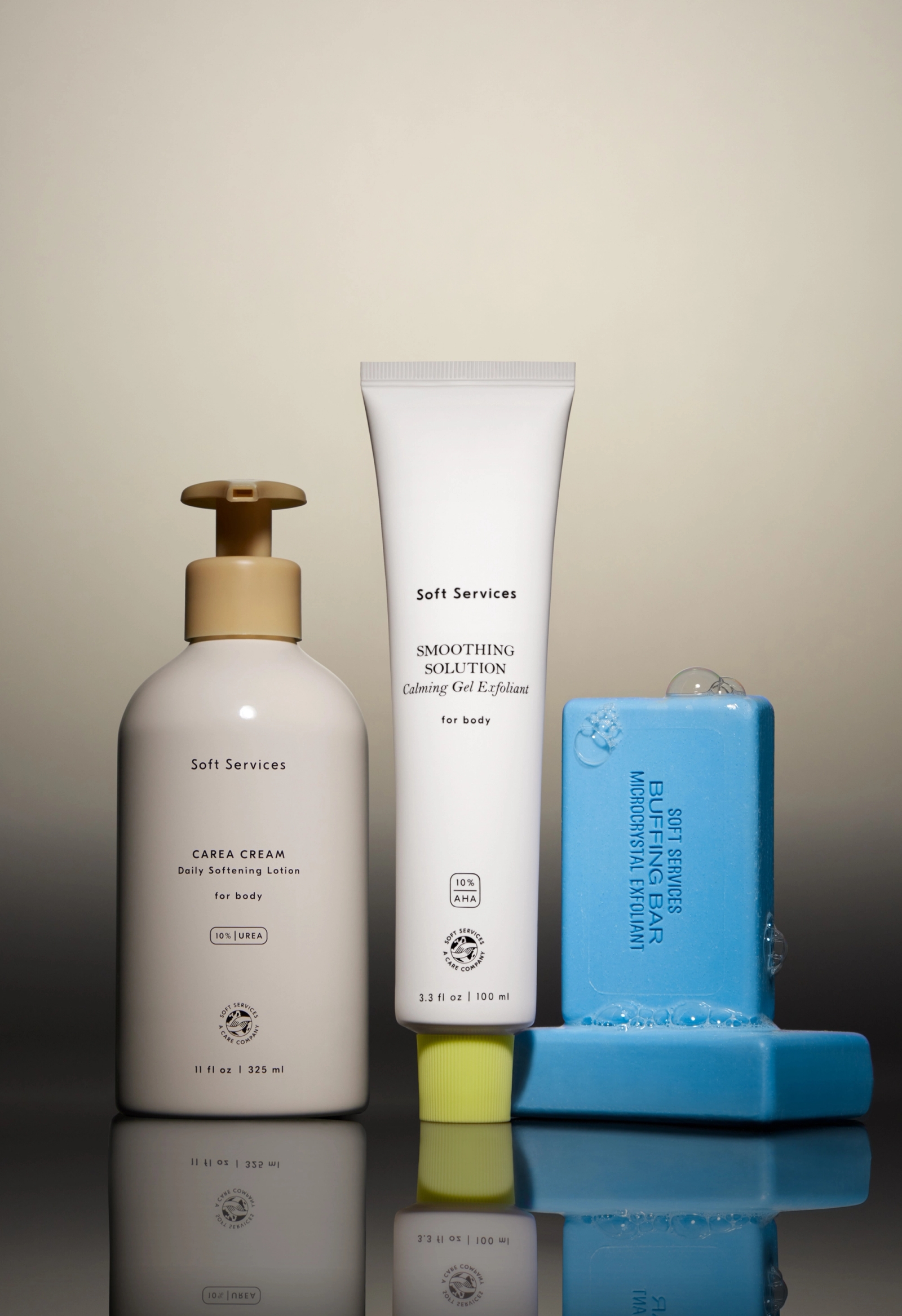 Smoothing Set | Buffing Bar, Smoothing Solution, Carea Cream | Soft ...