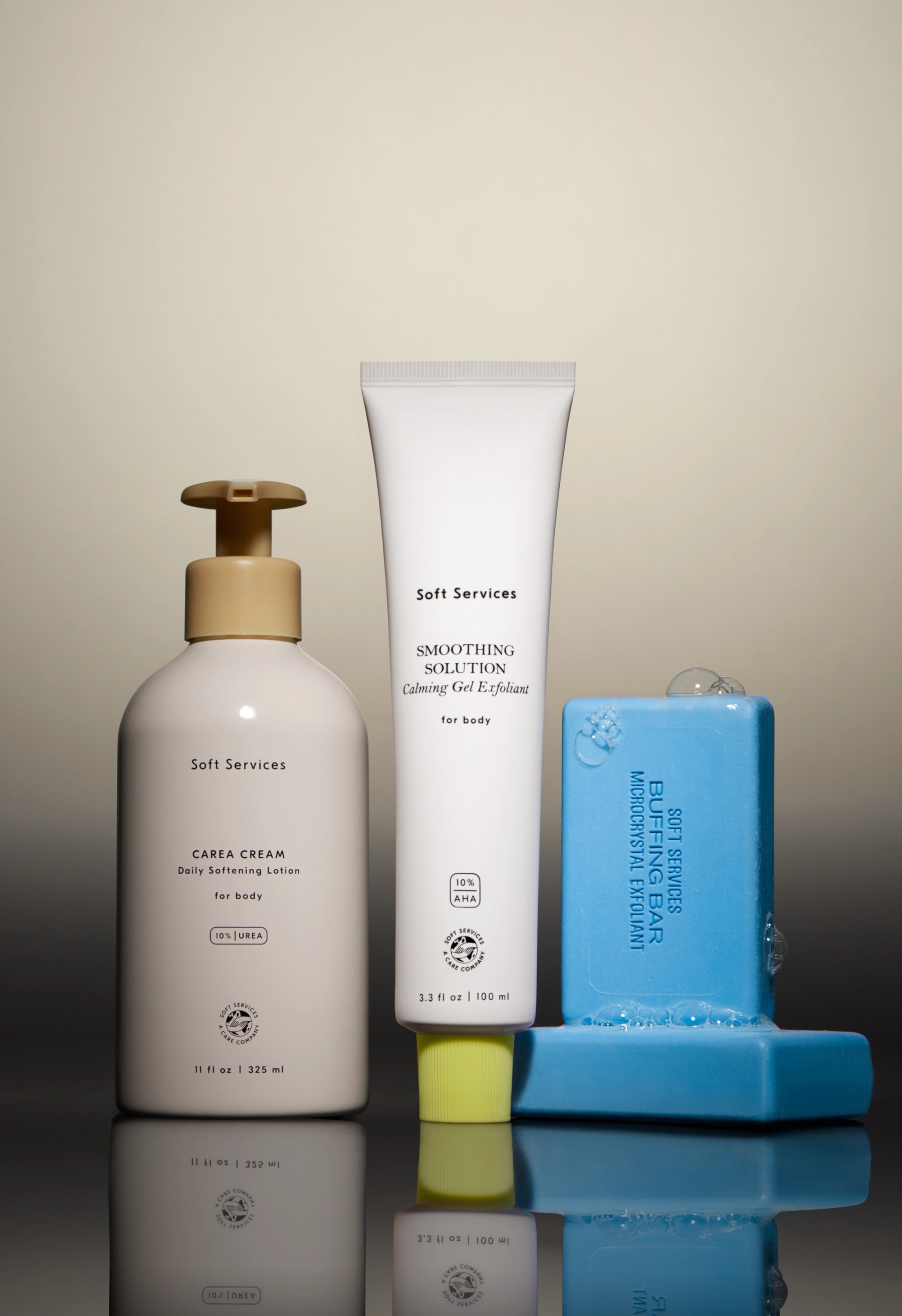 Smoothing Set | Buffing Bar, Smoothing Solution, Carea Cream | Soft ...