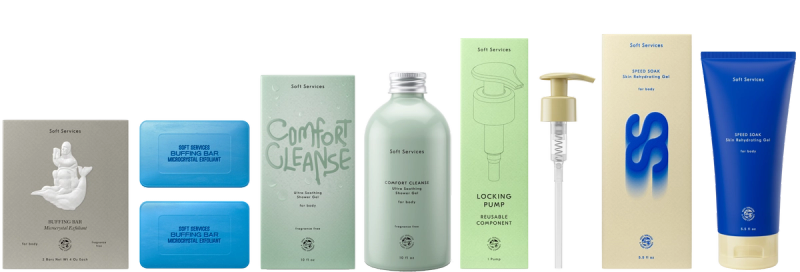 Skin Essentials Set | Buffing Bar, Comfort Cleanse, Speed Soak - Soft ...