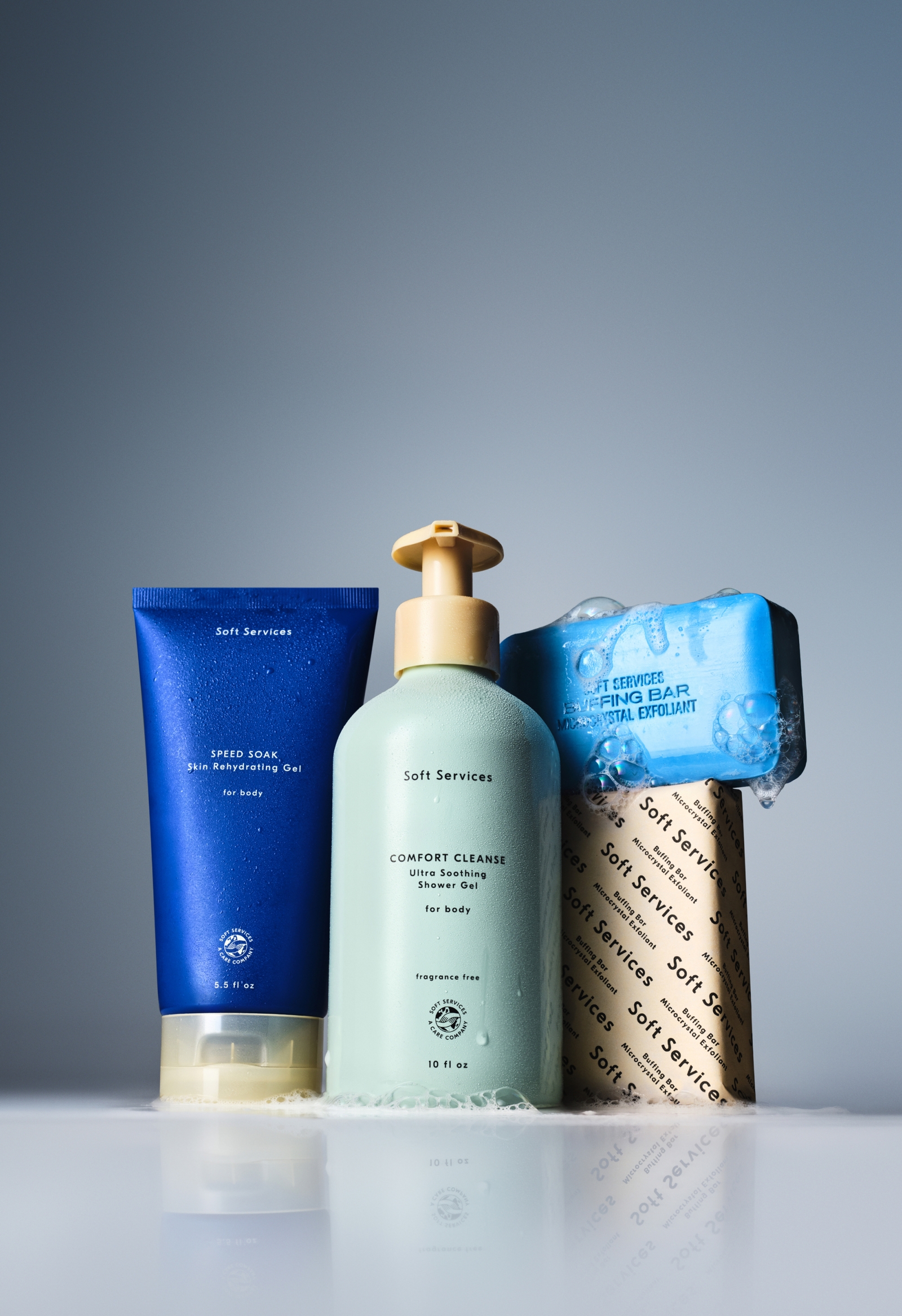 Skin Essentials Set | Buffing Bar, Comfort Cleanse, Speed Soak - Soft ...