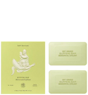 Green Banana Buffing Bar | Microcrystal Exfoliant for Body | Soft ...