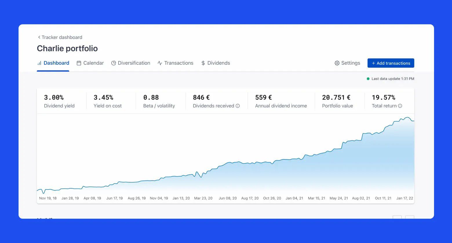 Portfolio tracker first steps