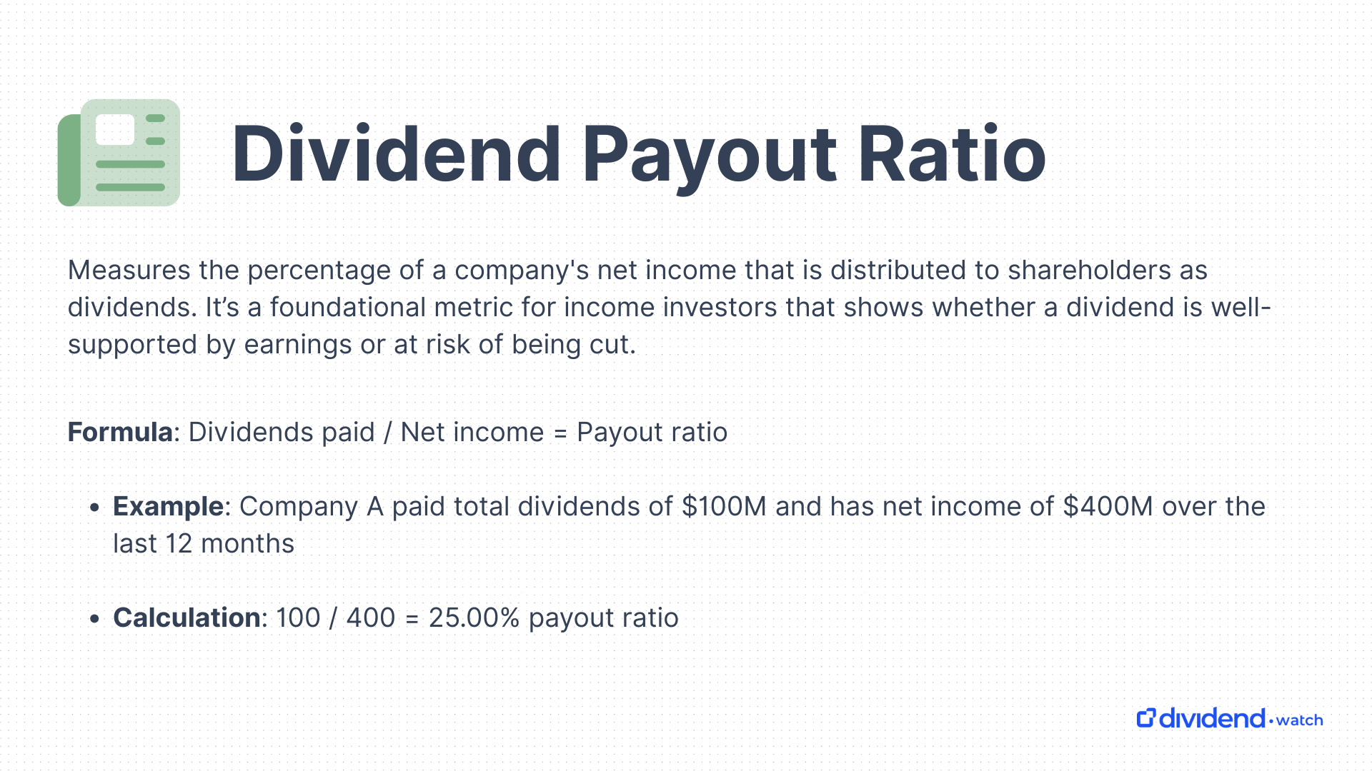 Dividend Payout Ratio: What It Is, Formula, and Why It Matters