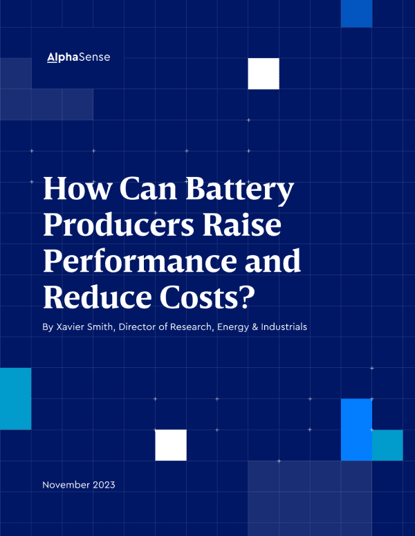 How Can Battery Producers Raise Performance and Reduce Costs?