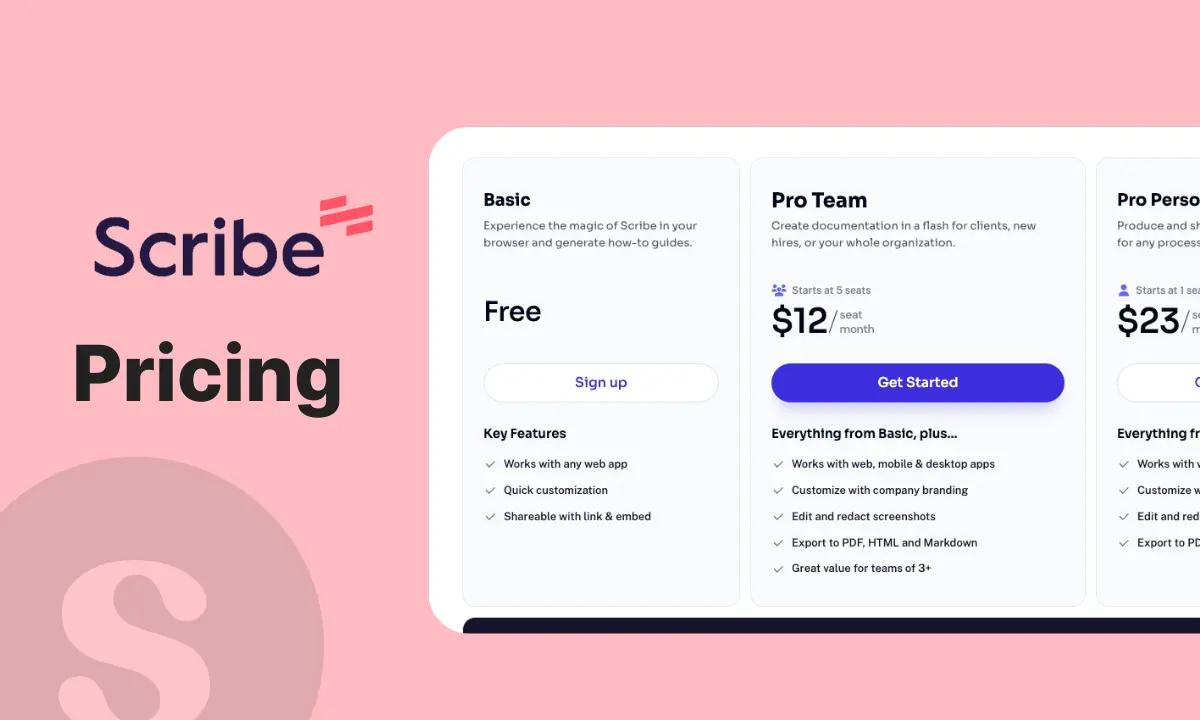 Scribe Pricing: Is It Worth The Cost? (Compared) | Supademo Blog