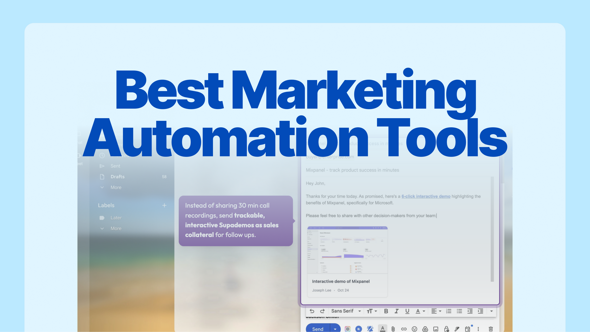 11+ Best Marketing Automation Tools in 2026 | Supademo Blog