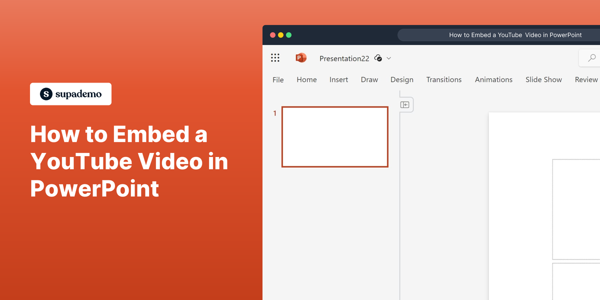How to Embed a YouTube Video in PowerPoint | Supademo Blog