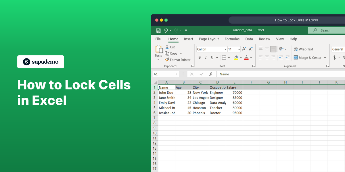 How to Lock Cells in Excel | Supademo Blog