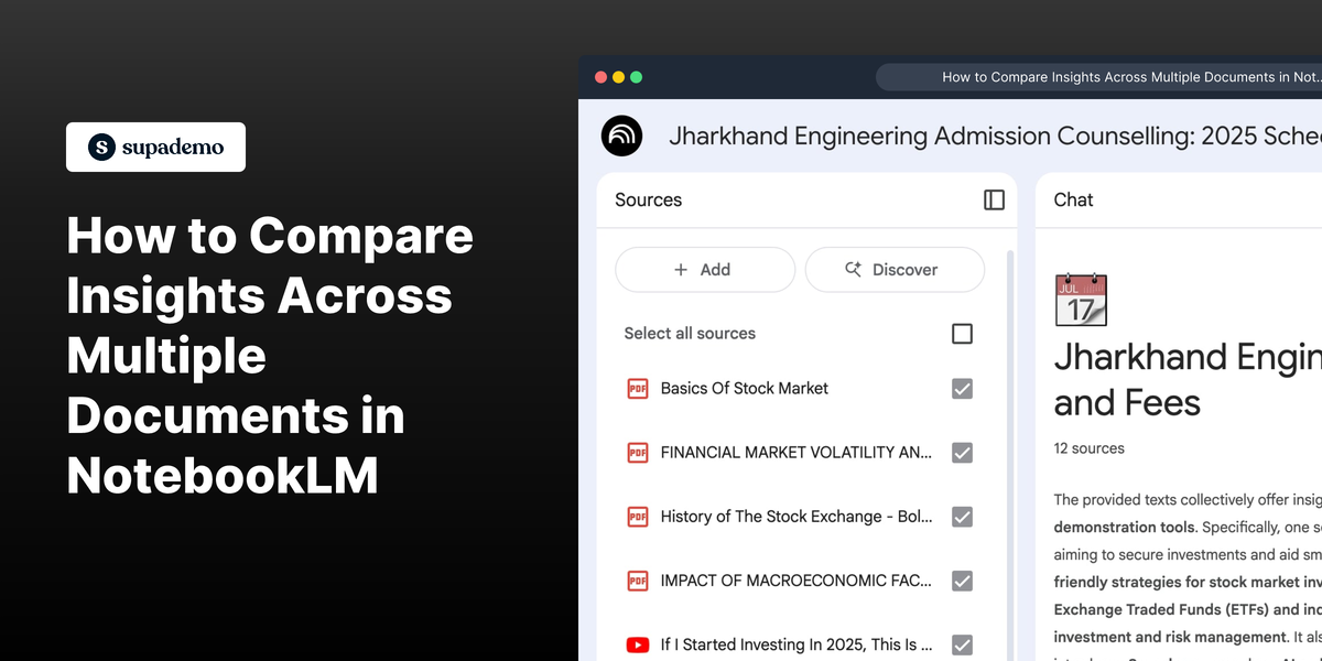 How to Compare Insights Across Multiple Documents in NotebookLM ...