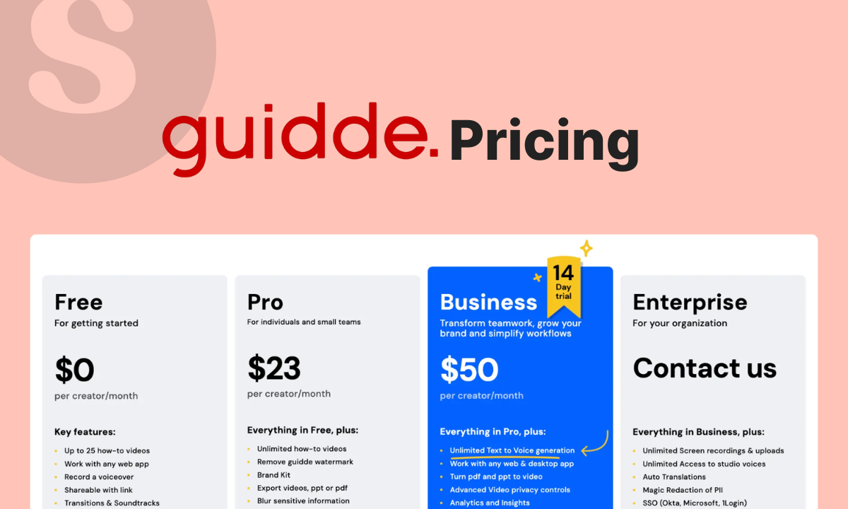 Guidde Pricing: Is It Worth It? (+ A Better Alternative) | Supademo Blog