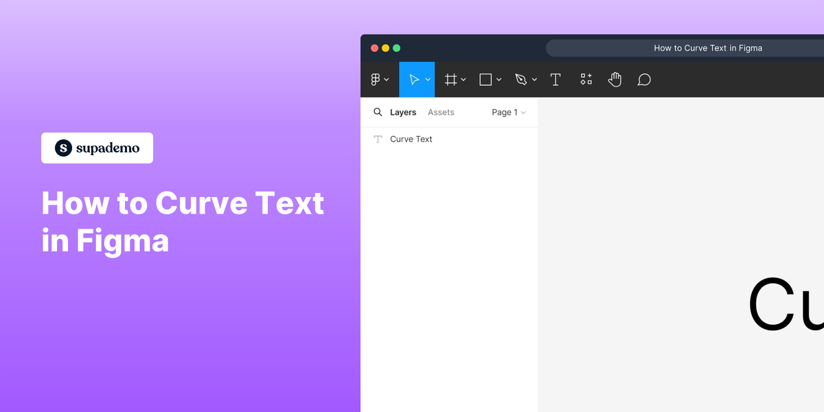 How to Curve Text in Figma | Supademo Blog