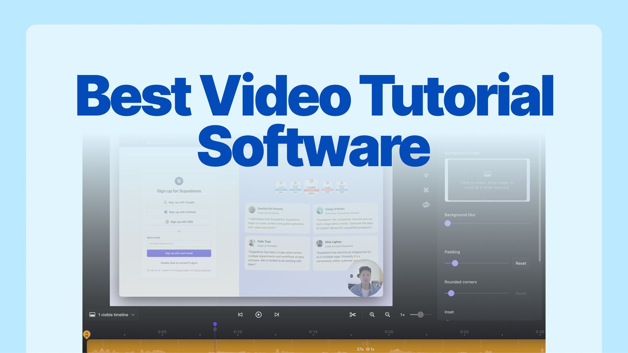 🏆 10 Best Video Tutorial Software Reviewed: 2026 Guide | Supademo Blog