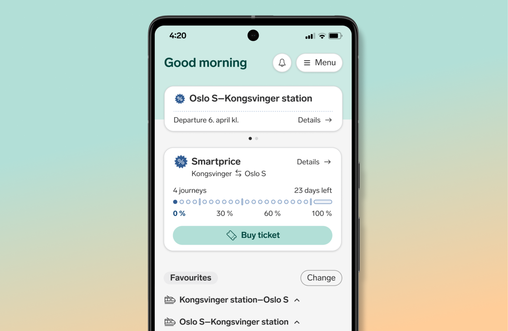 Vy app | Plan and book trips quickly and easily | vy.no