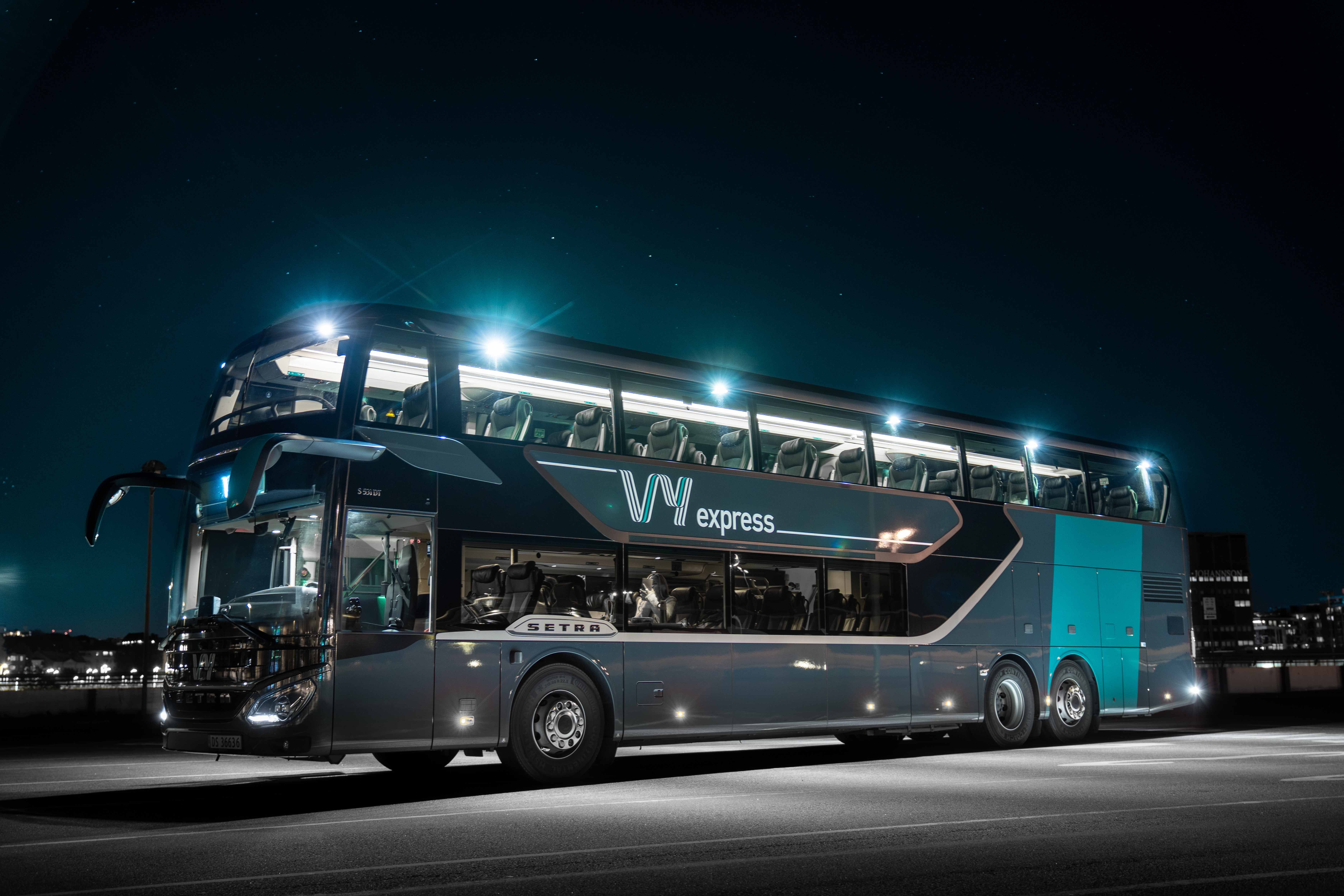 Nattbuss med Vy express | Oslo | Bergen | Ålesund | Buss | vy.no