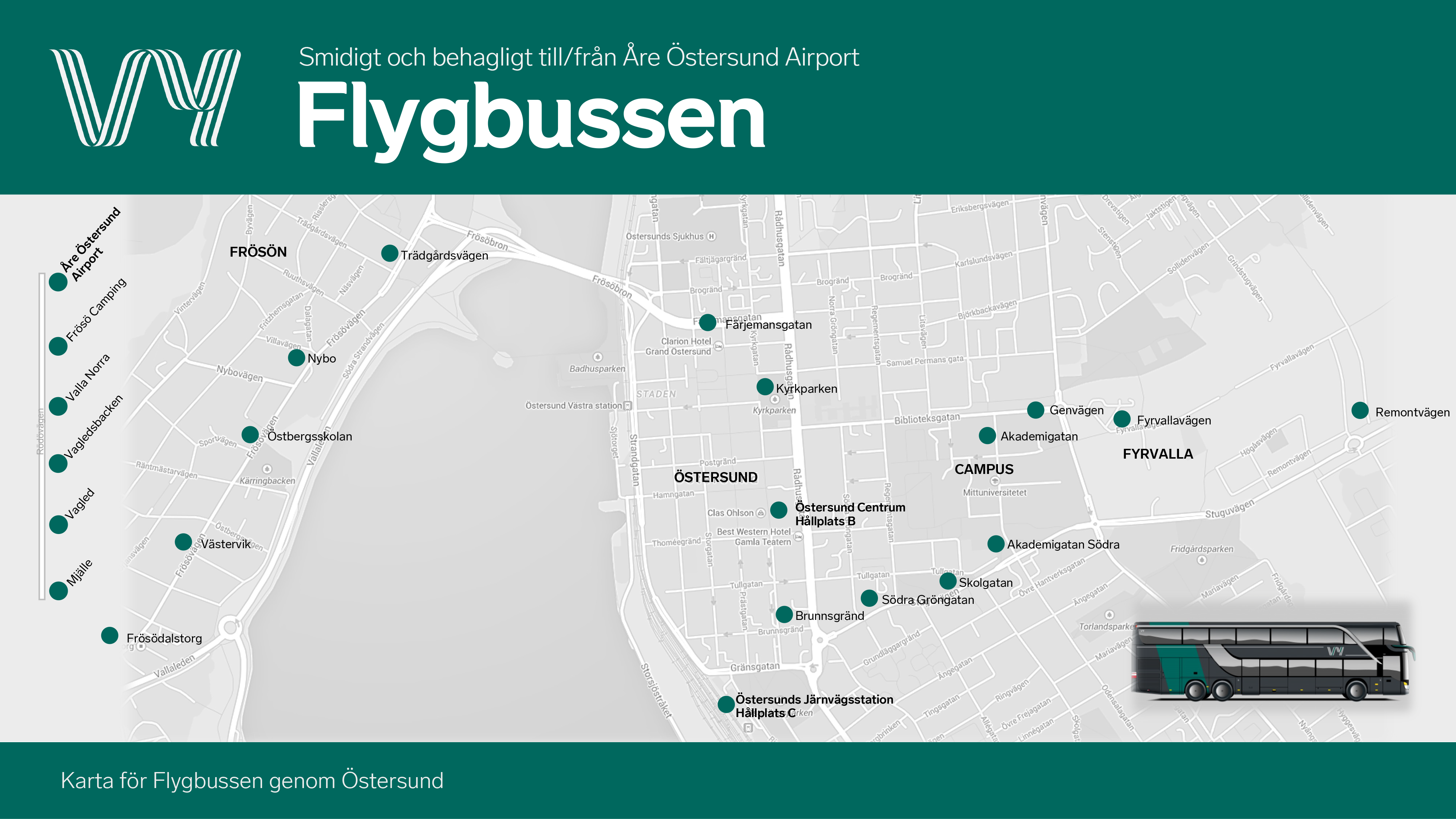 Flygbussen i Östersund | Åre Östersund Airport | vy.se