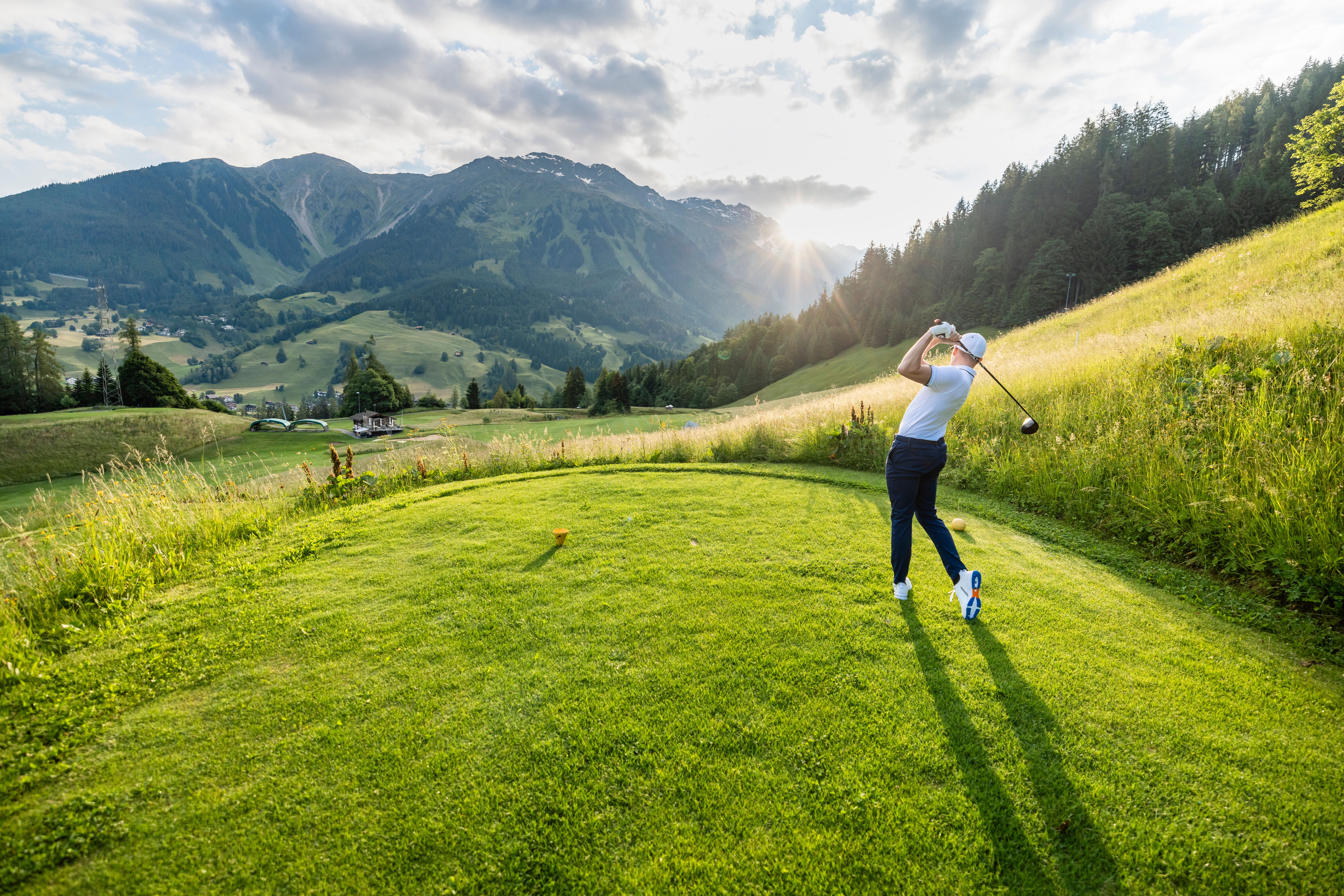 Golfing in the Swiss Alps