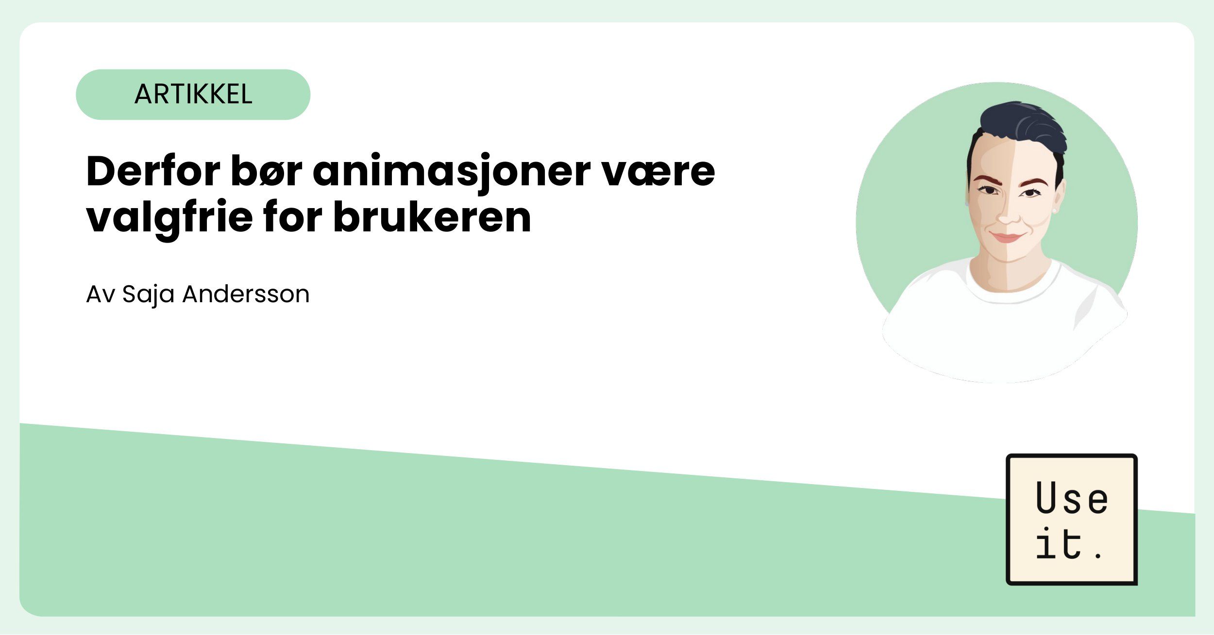 Universell utforming og animasjoner | Useit