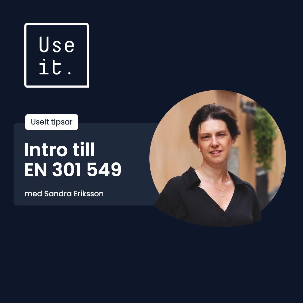 Useit tipsar: Intro till EN 301 549 | Useit