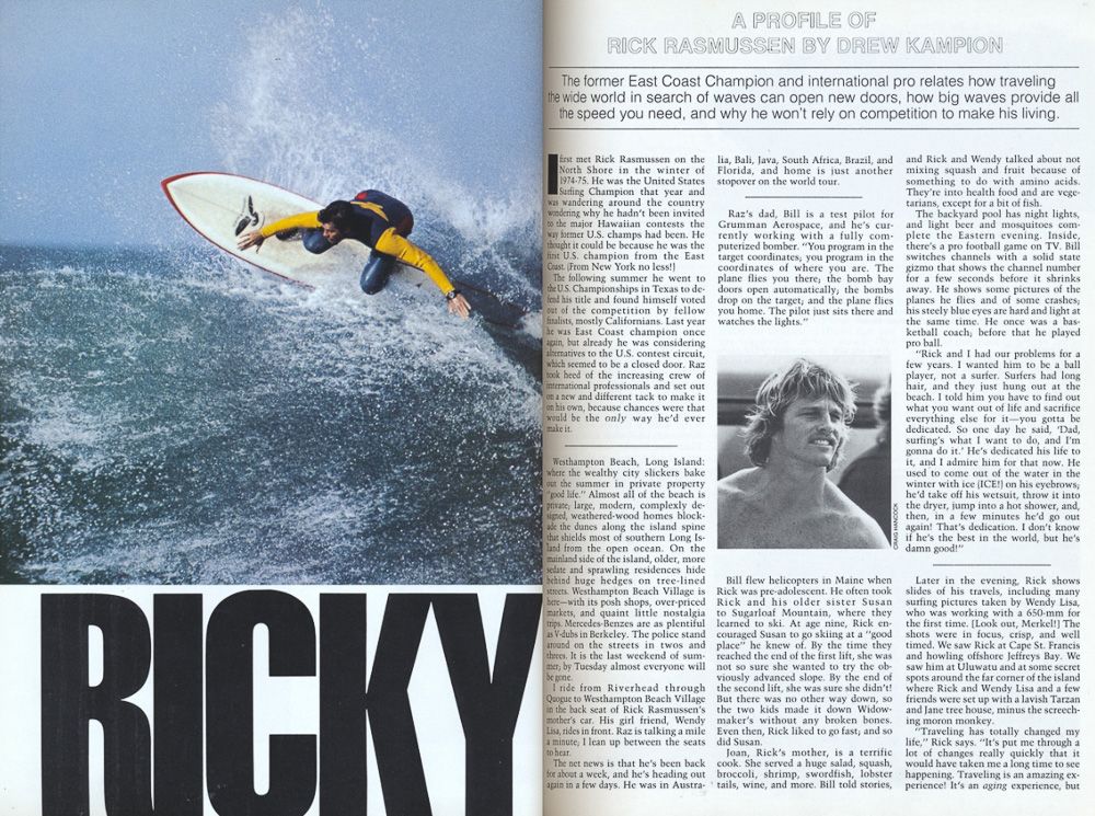 "RICKY," BY DREW KAMPION (1978) | Encyclopedia of Surfing