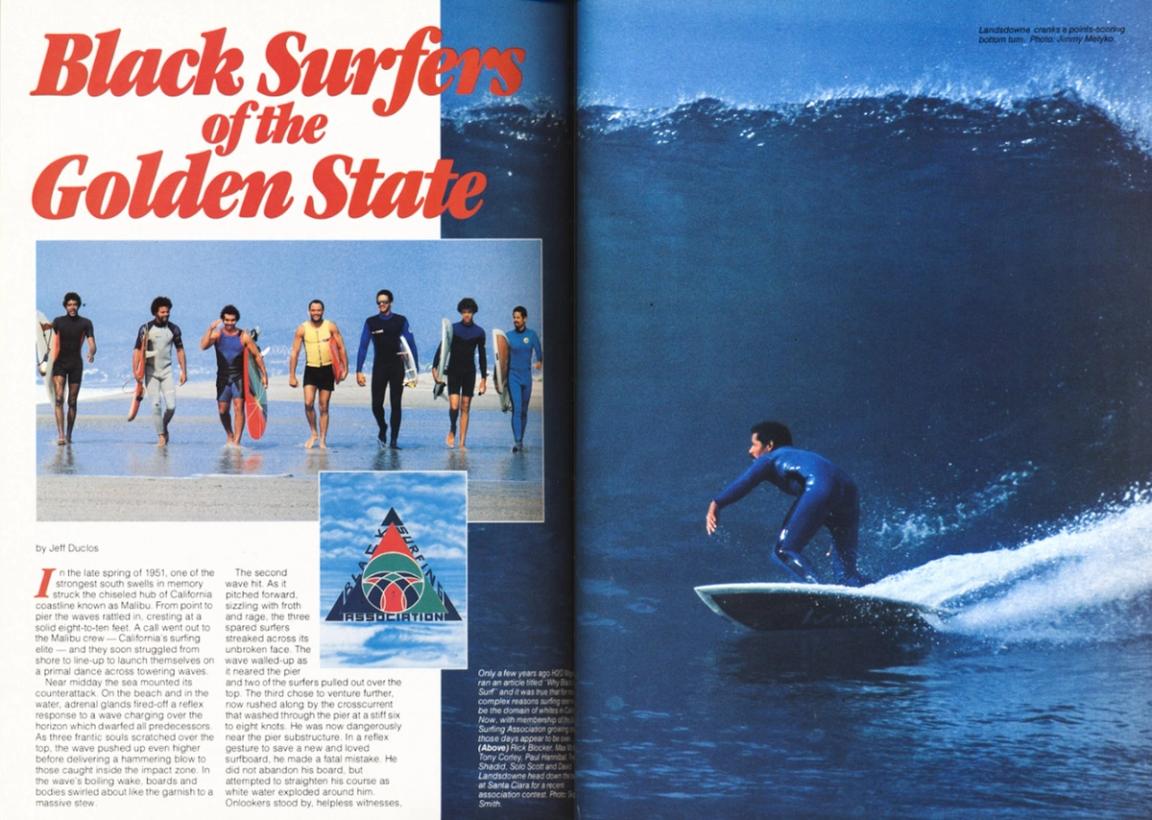 “BLACK SURFERS OF THE GOLDEN STATE,” by JEFF DUCLOS (1983 ...