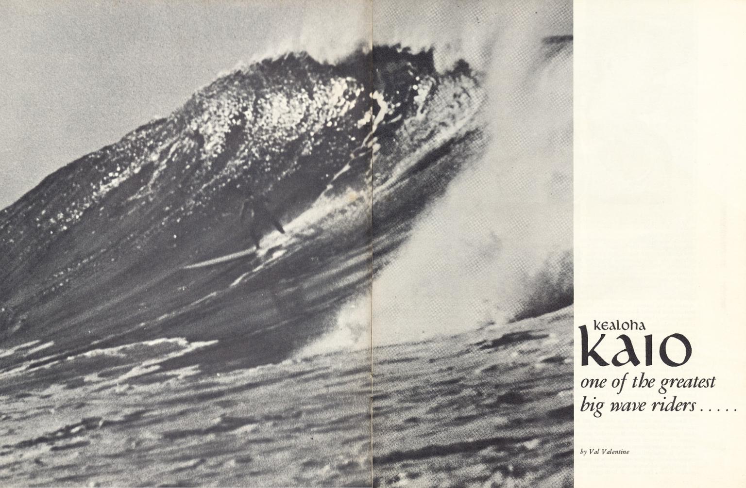 Proflie on Hawaiian big-wave surfer Kealoha Kaio | Encyclopedia of Surfing