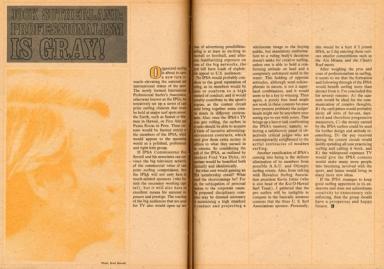 Jock Sutherland weighs the pros and cons of IPSA, 1969 | Encyclopedia ...