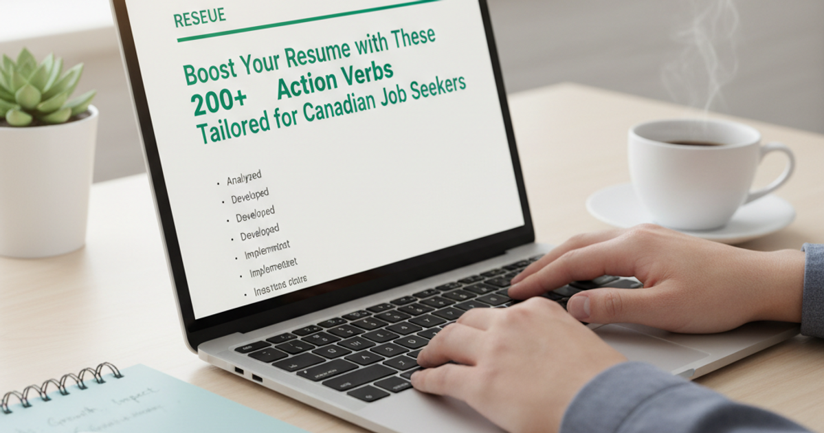 Boost Your Resume with These 200+ Action Verbs Tailored for Canadian ...