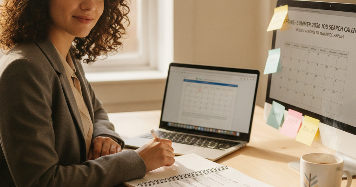 Spring–Summer 2026 Job Search Calendar: 10 Weekly Tips...