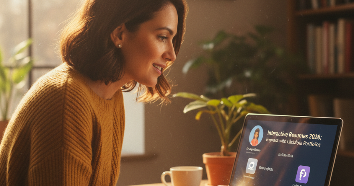 Interactive Resumes 2026: 7 Clickable Portfolio Tips
