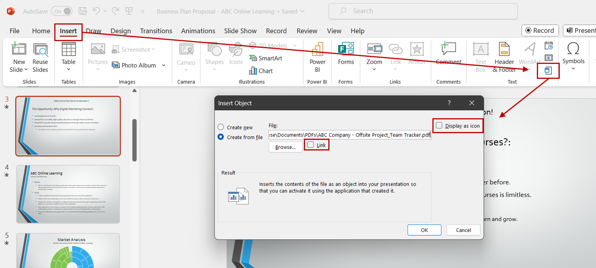 How to Insert PDF into PowerPoint