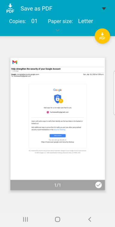 How to Save Gmail as PDF
