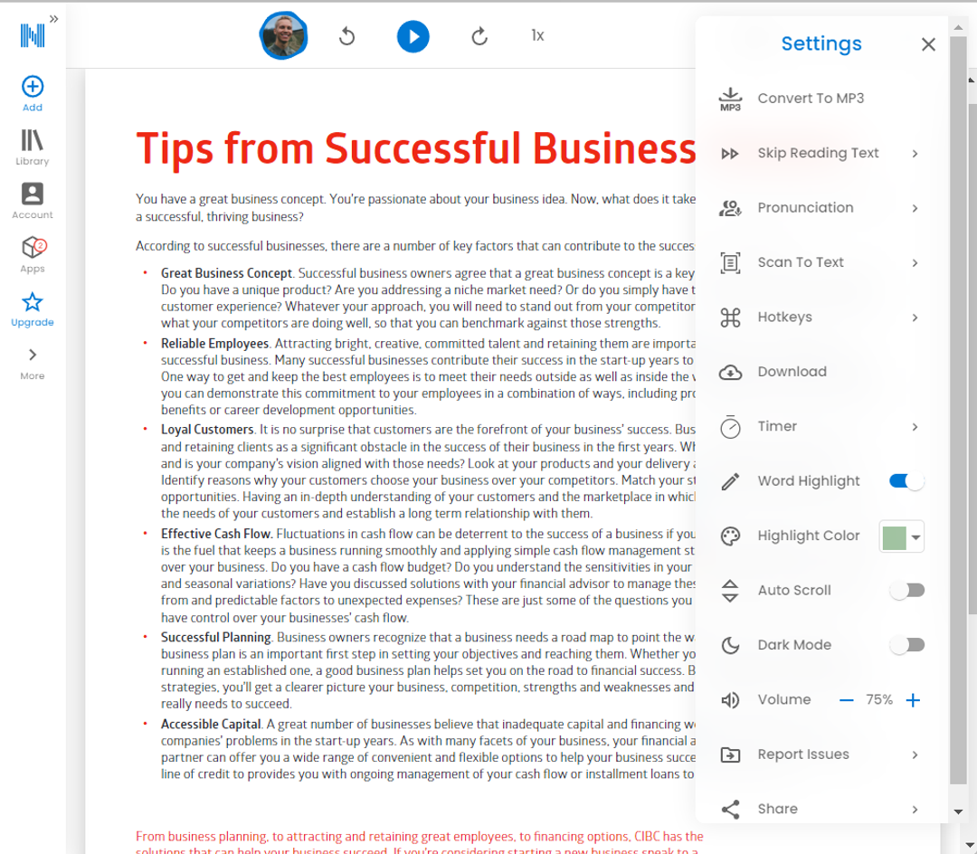 How to Convert PDF to Speech