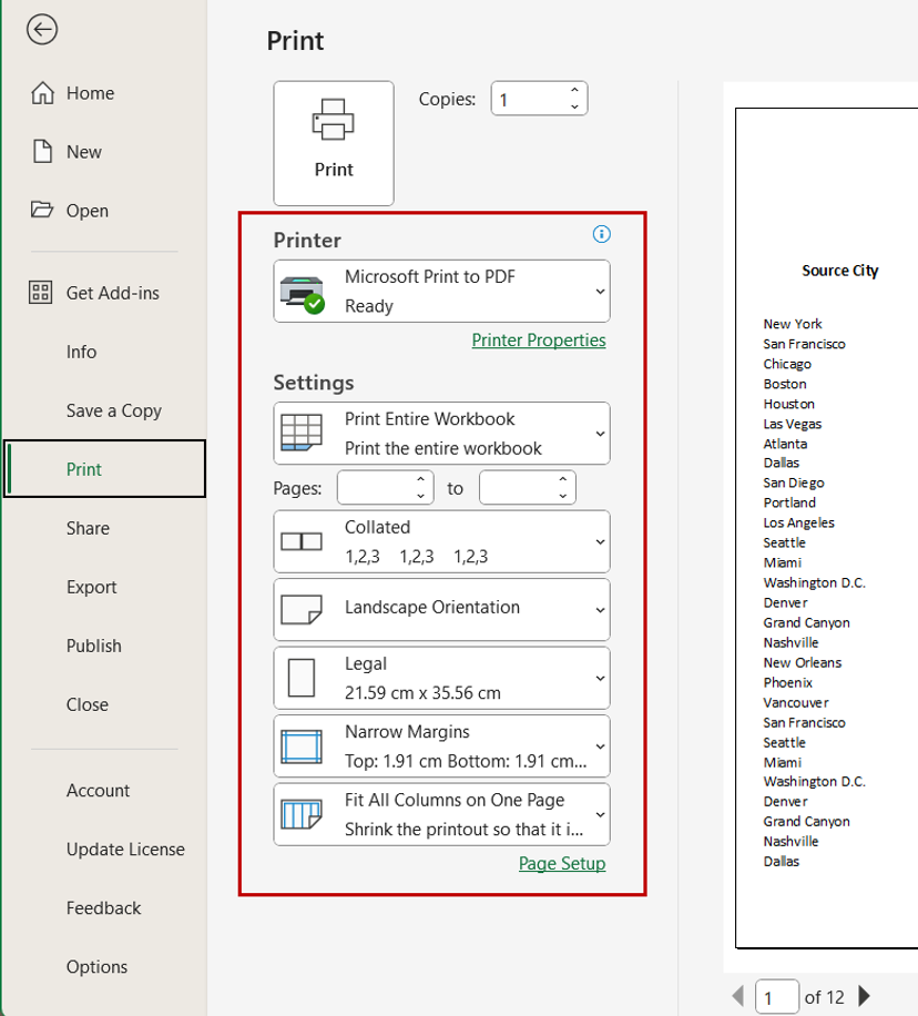 How to Save Excel as PDF