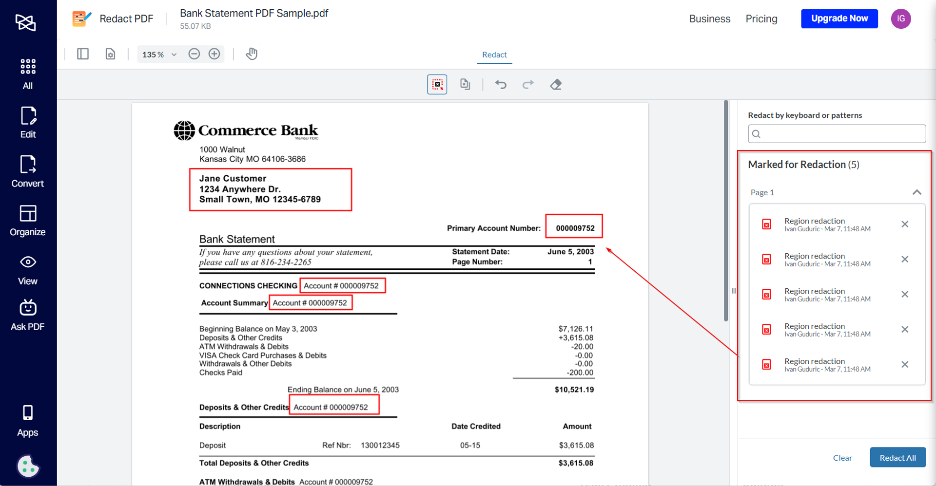 How to Redact a Bank Statement PDF Safely (on Any Device)