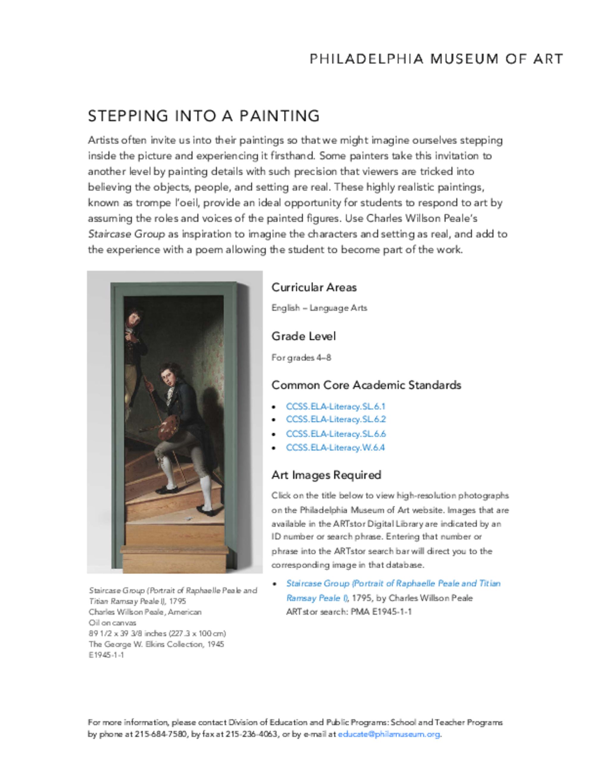 Stepping Into A Painting