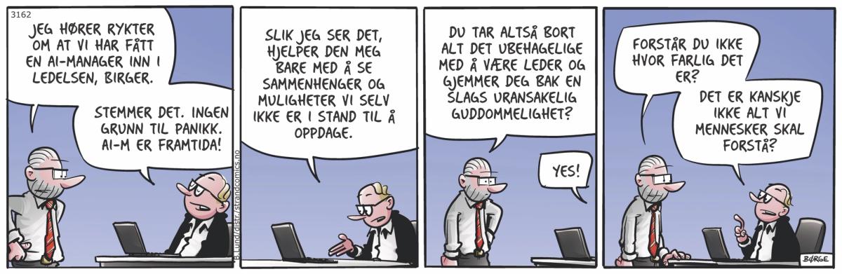 Lunch-skaper Børge Lund er klar med nye striper om den nye normalen ...