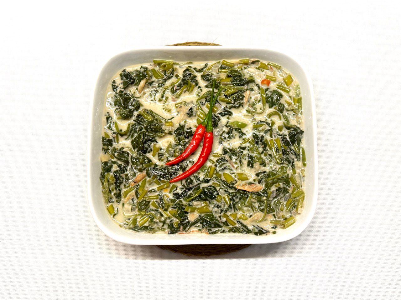 Kangkong and Talbos ng Kamote Laing (Water Spinach and Sweet Potato ...