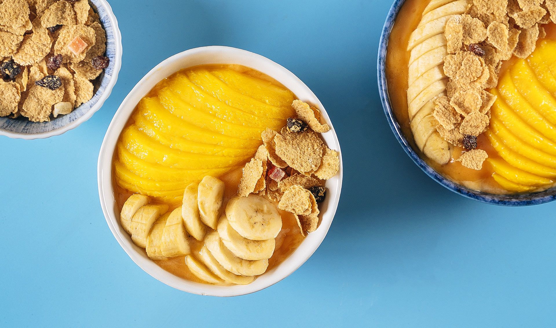 Mango-Banana-Papaya Breakfast Smoothie Bowl Recipe | Pepper.ph