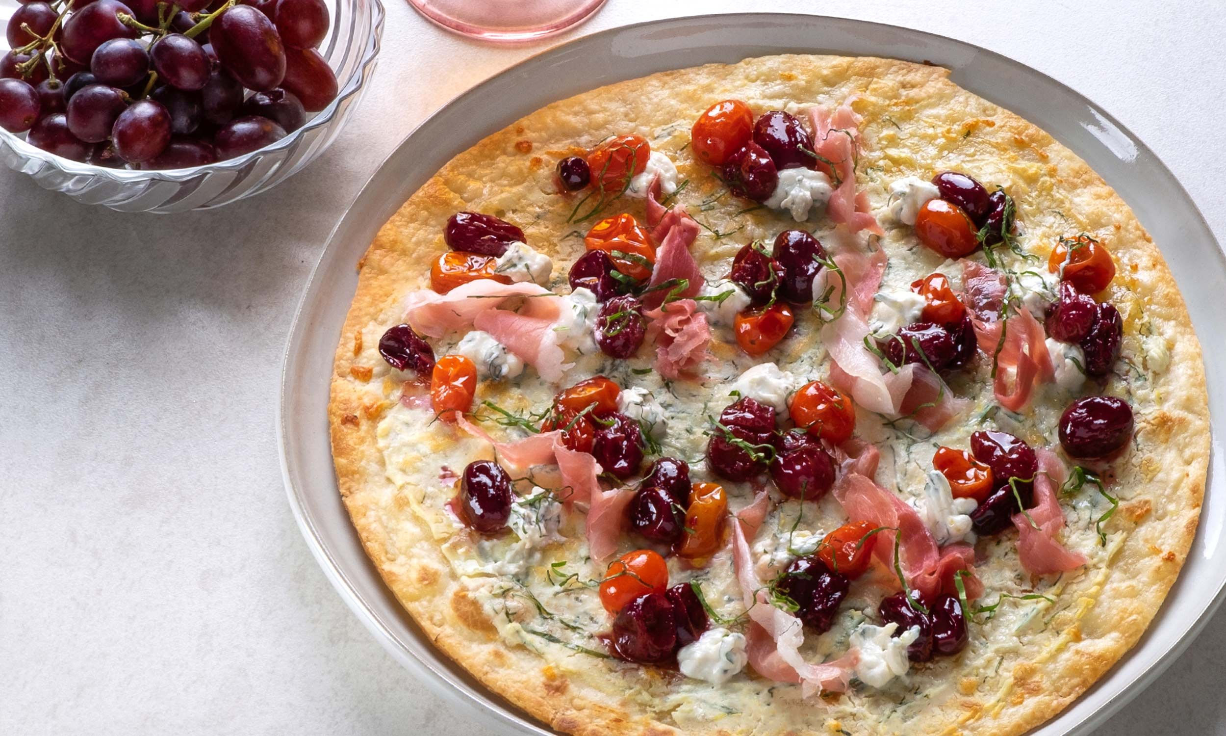 Grape, Tomato, and Ricotta Cheese Pizza Recipe | Pepper.ph