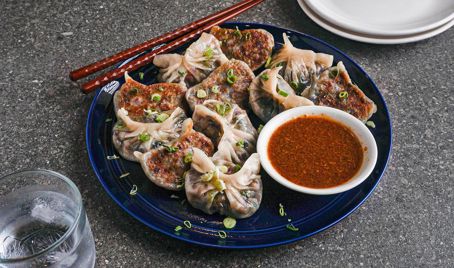 Filipino Ensalada Dumplings with Bagoong-Calamansi Dip Recipe | Pepper.ph
