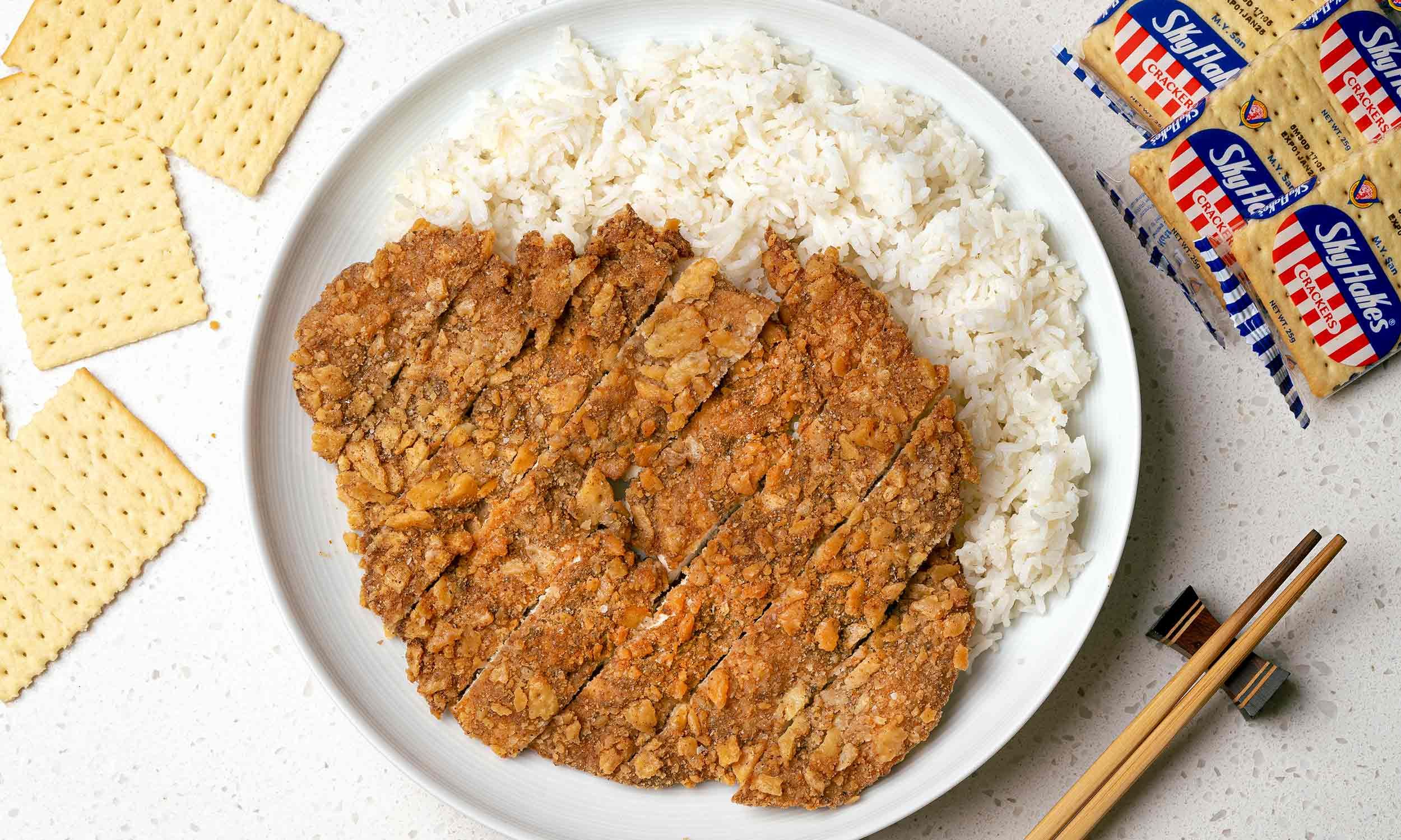 Skyflakes Fried Chicken Chop with Five Spice Seasoning Recipe | Pepper.ph