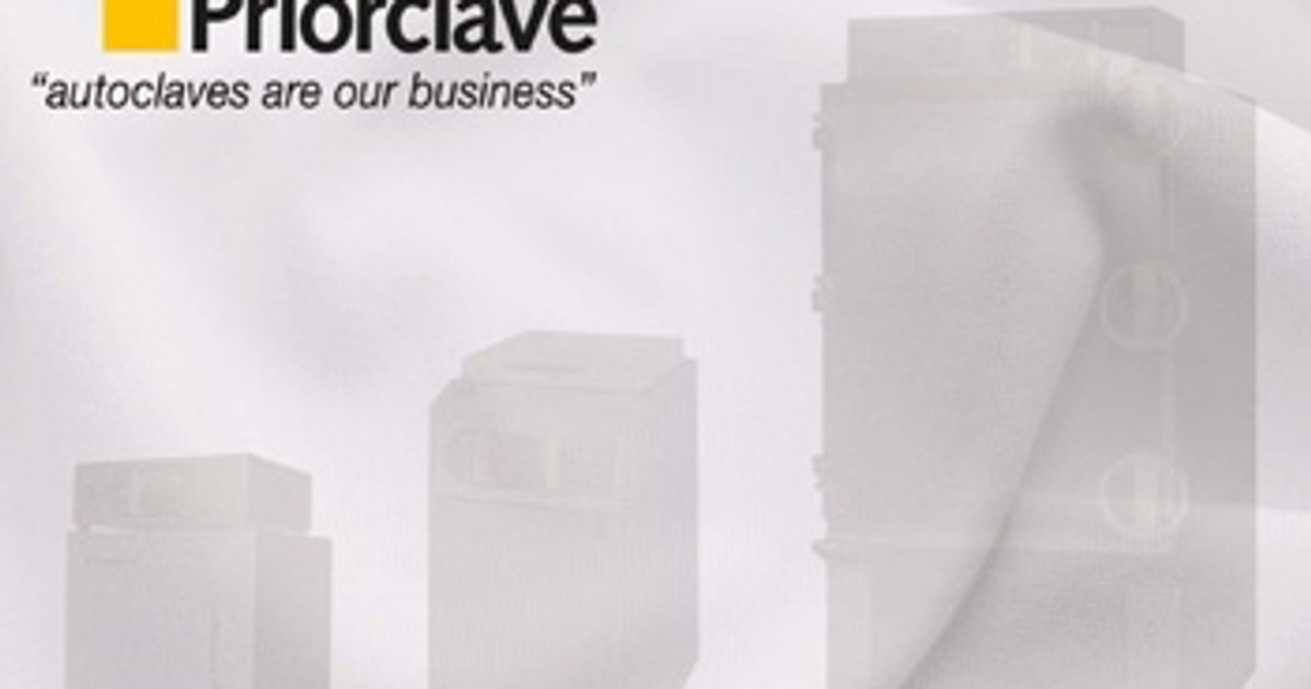 New autoclave range launched by Priorclave at Lab Innovations