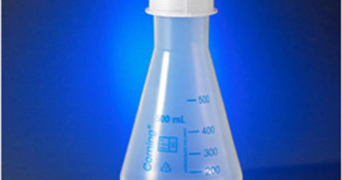 Corning® 500 mL Reusable Plastic Narrow Mouth Erlenmeyer Flask ...